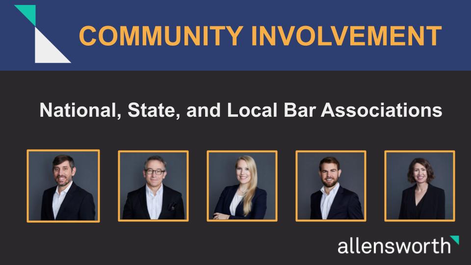 Allensworth Attorneys Honored with Positions in Bar Associations ...