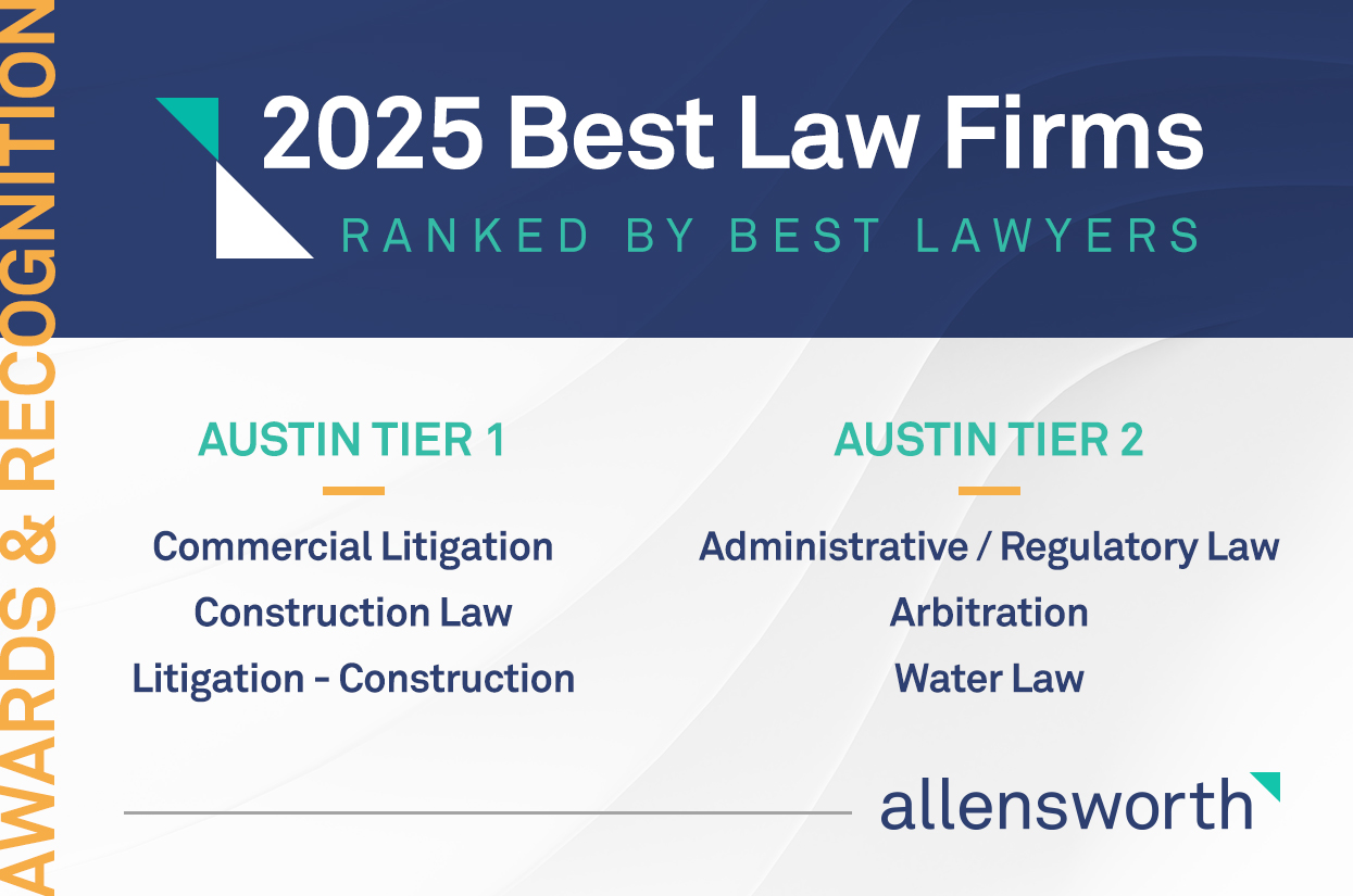 Allensworth Best Law Firms® Recognition 2025 | Allensworth
